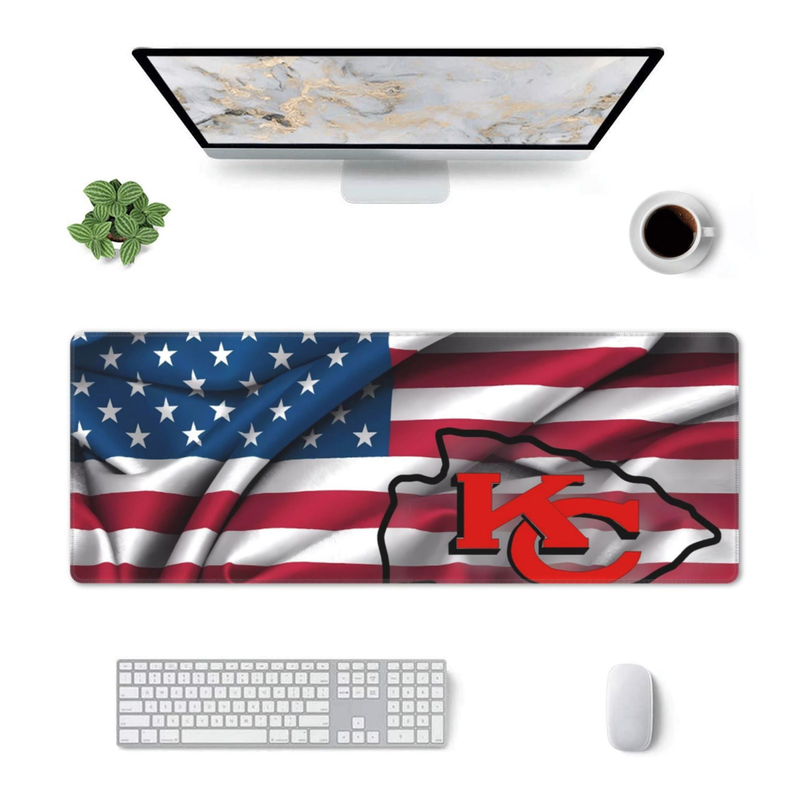KC Chiefss Football Team Theme Logo Mouse Pad, Extra Large Rubber ...