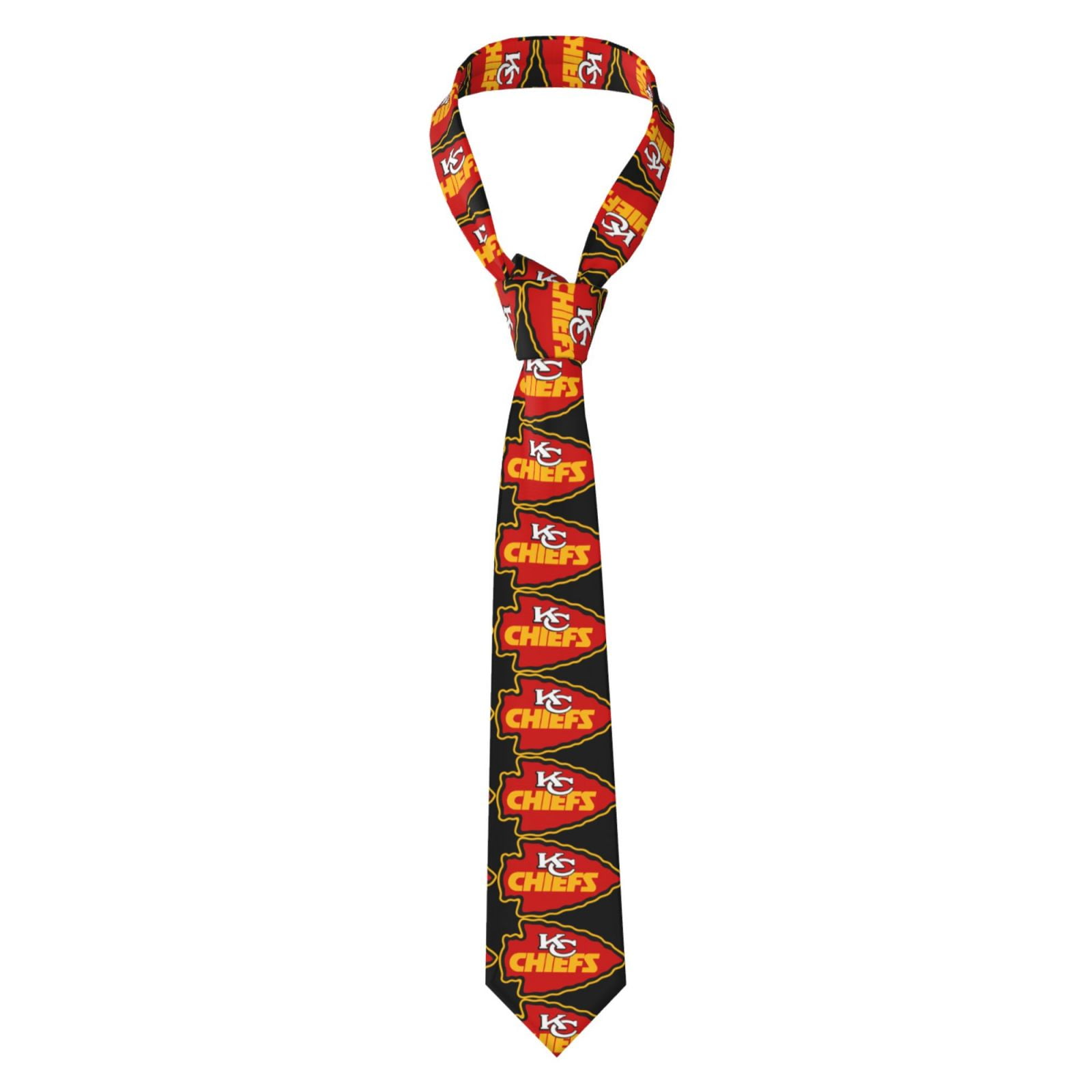 KC Chiefss Men's Suit Ties Fashion Ties Football Team Logo Print Ties ...
