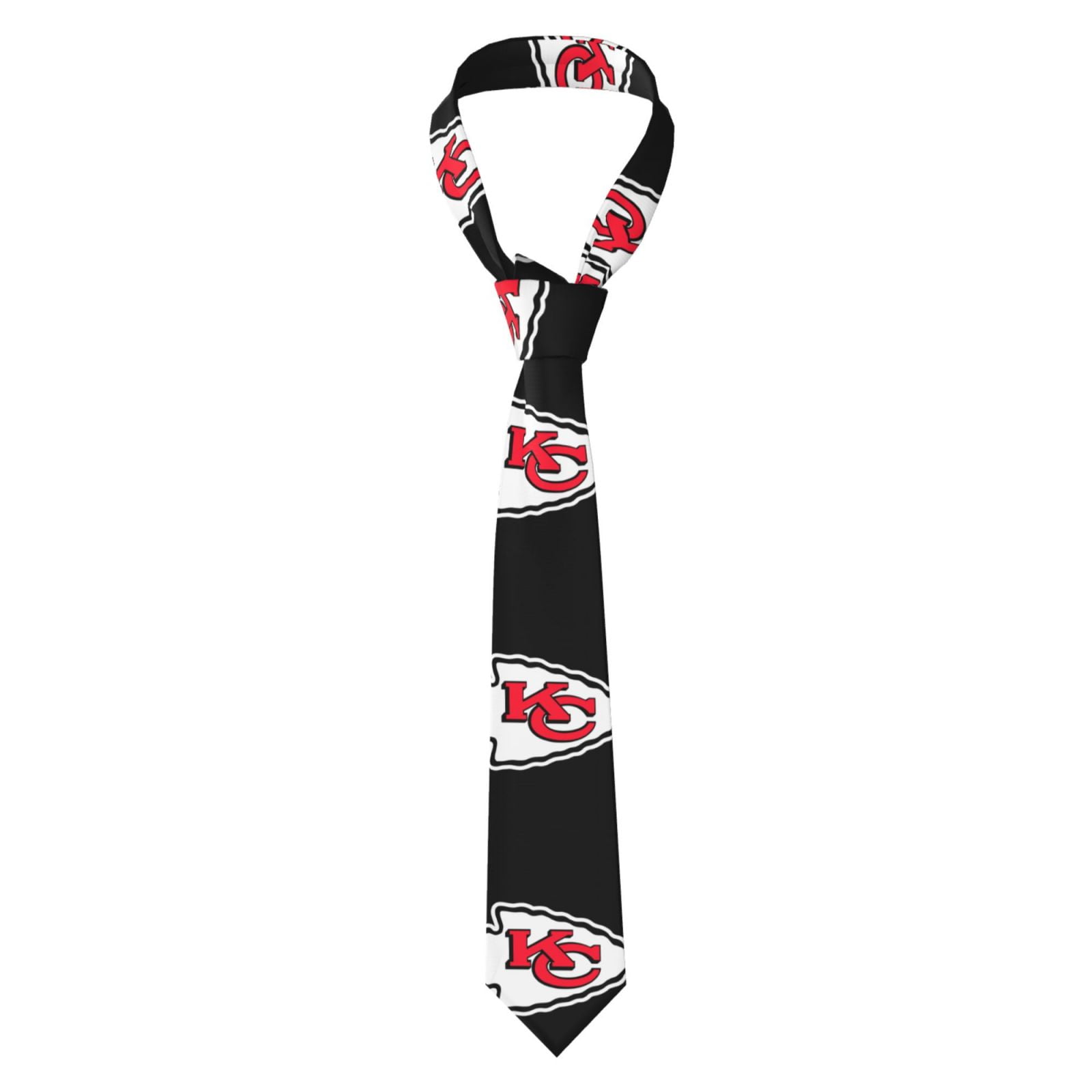 KC Chiefss Men's Suit Ties Fashion Ties Football Team Logo Print Ties ...
