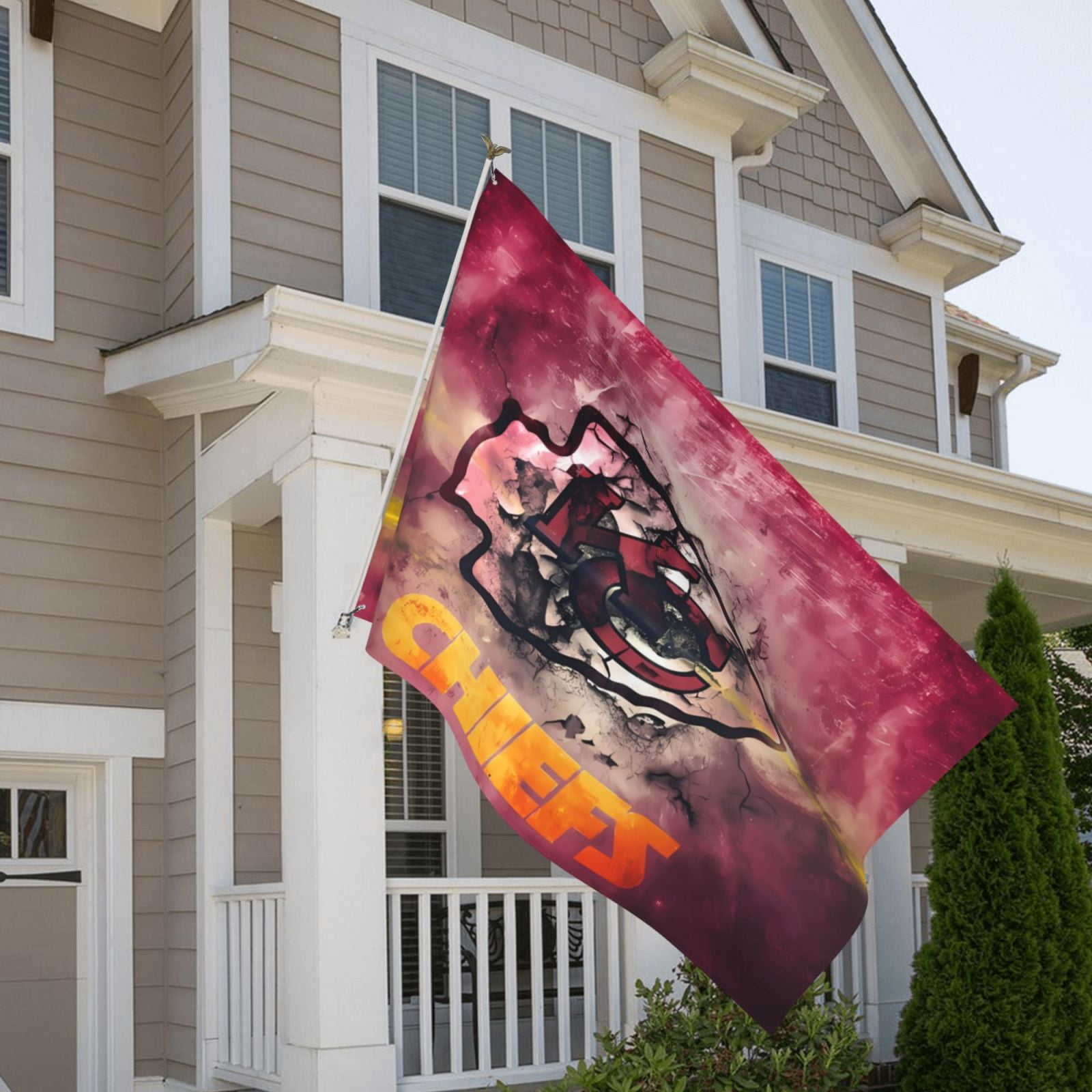 KC Chiefss Outdoor Decorative Flags Printed with Football Team Logo ...
