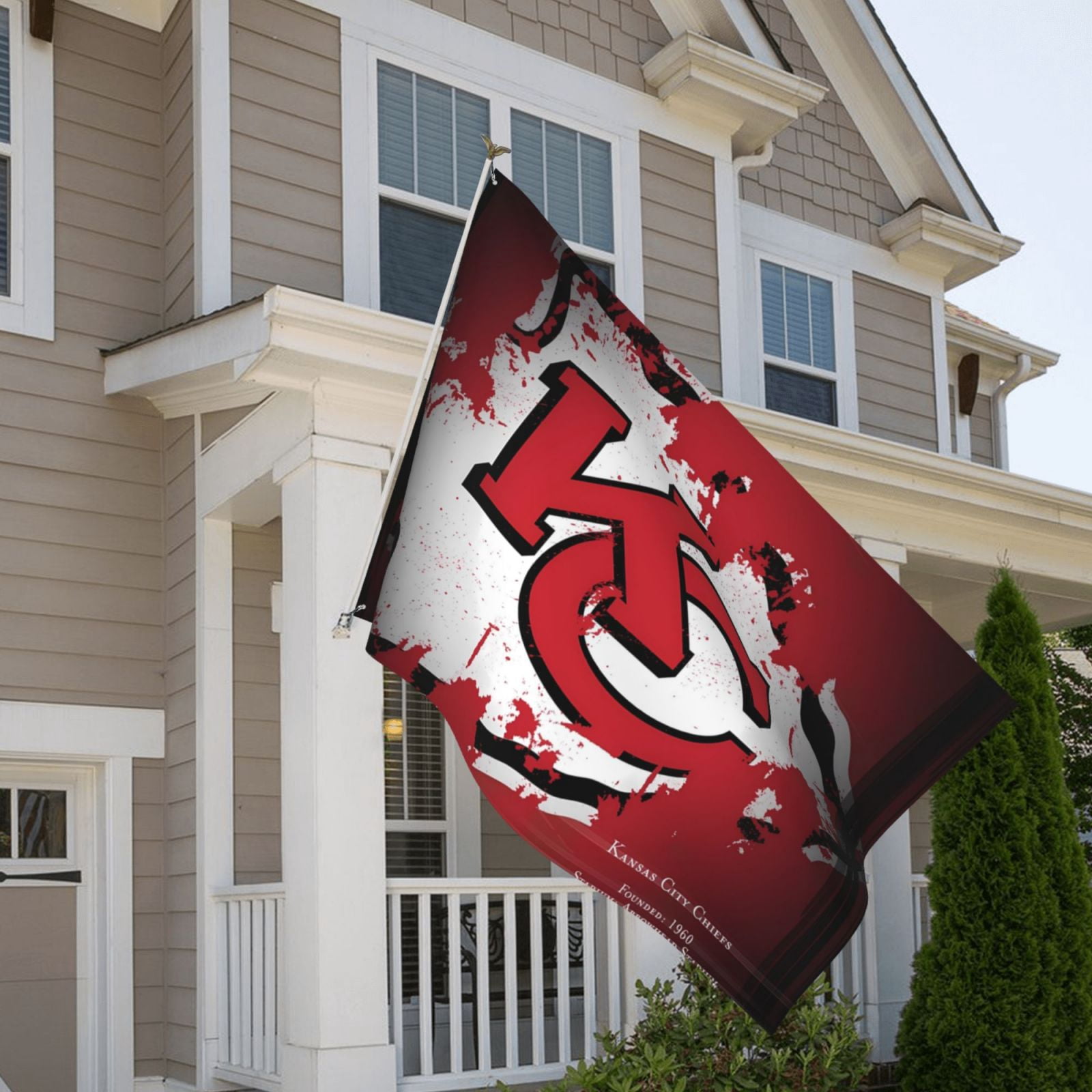 KC Chiefss Outdoor Decorative Flags Printed with Football Team Logo ...