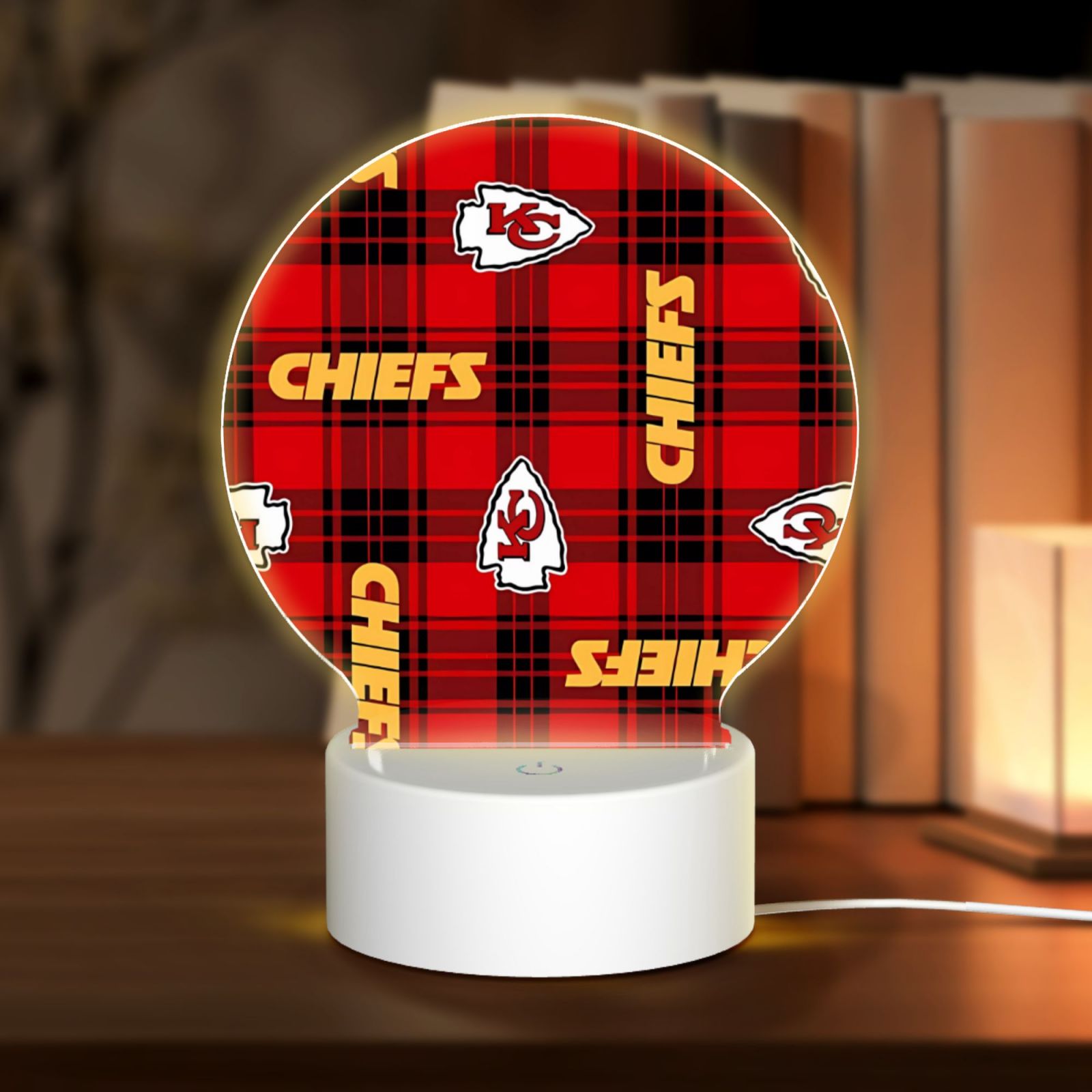 KC_Chiefss Round Acrylic Night Light Decorations can be placed on ...