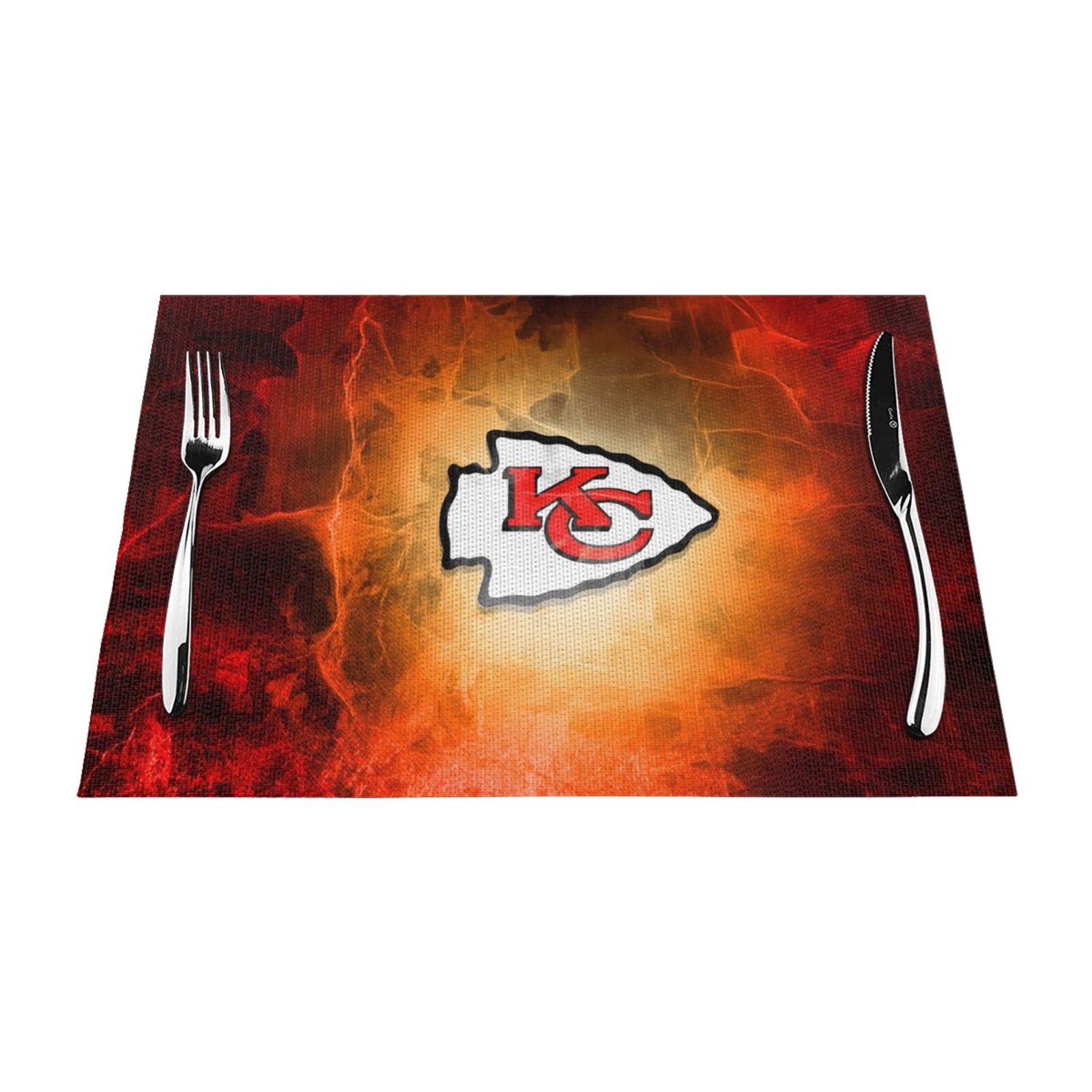 KC Chiefss Team Pvc Woven Placemat 12x18in (1 Piece Pack, 4 Piece Pack ...