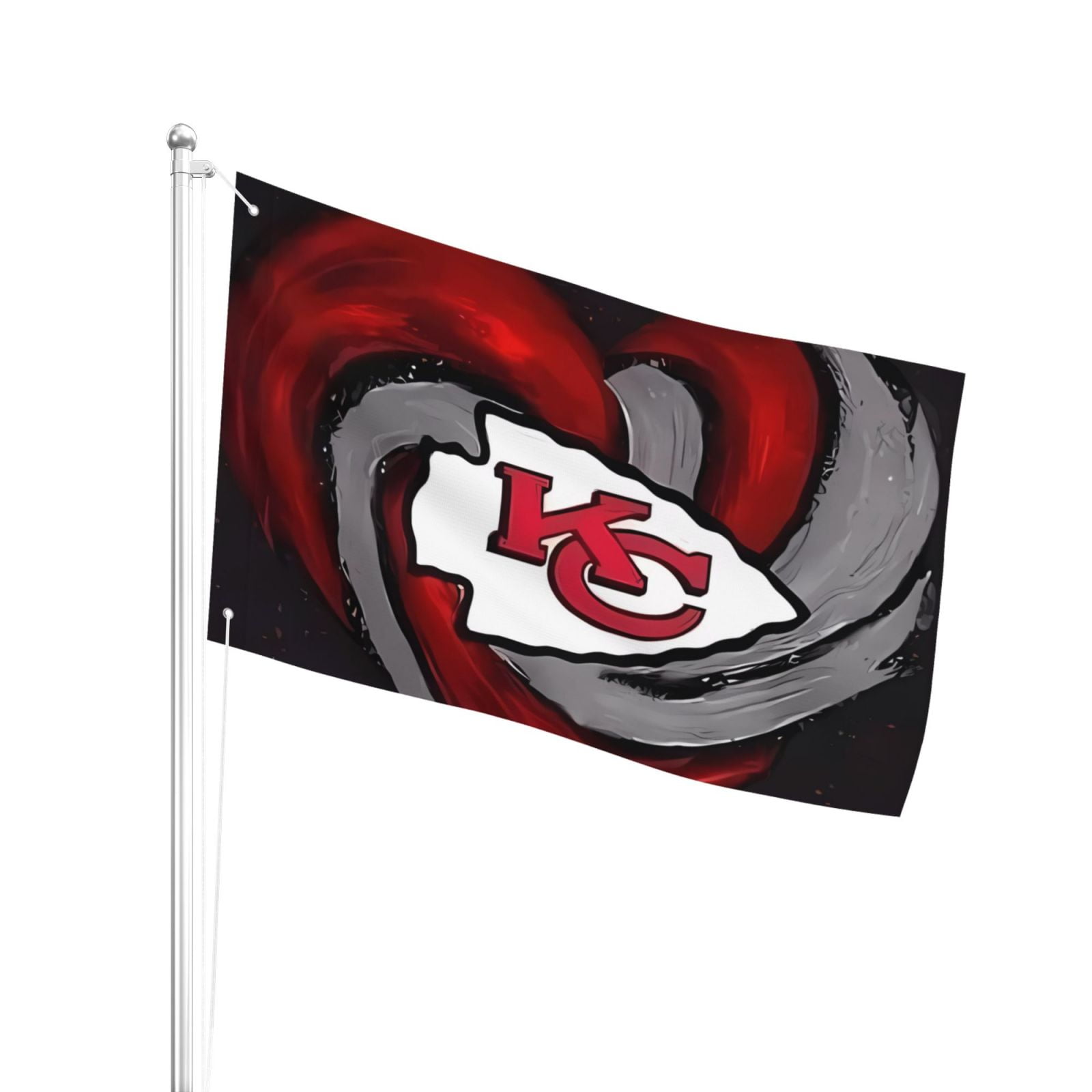 KC_Chiefss Three Layer personalized Double Sided Flag Football Fans ...