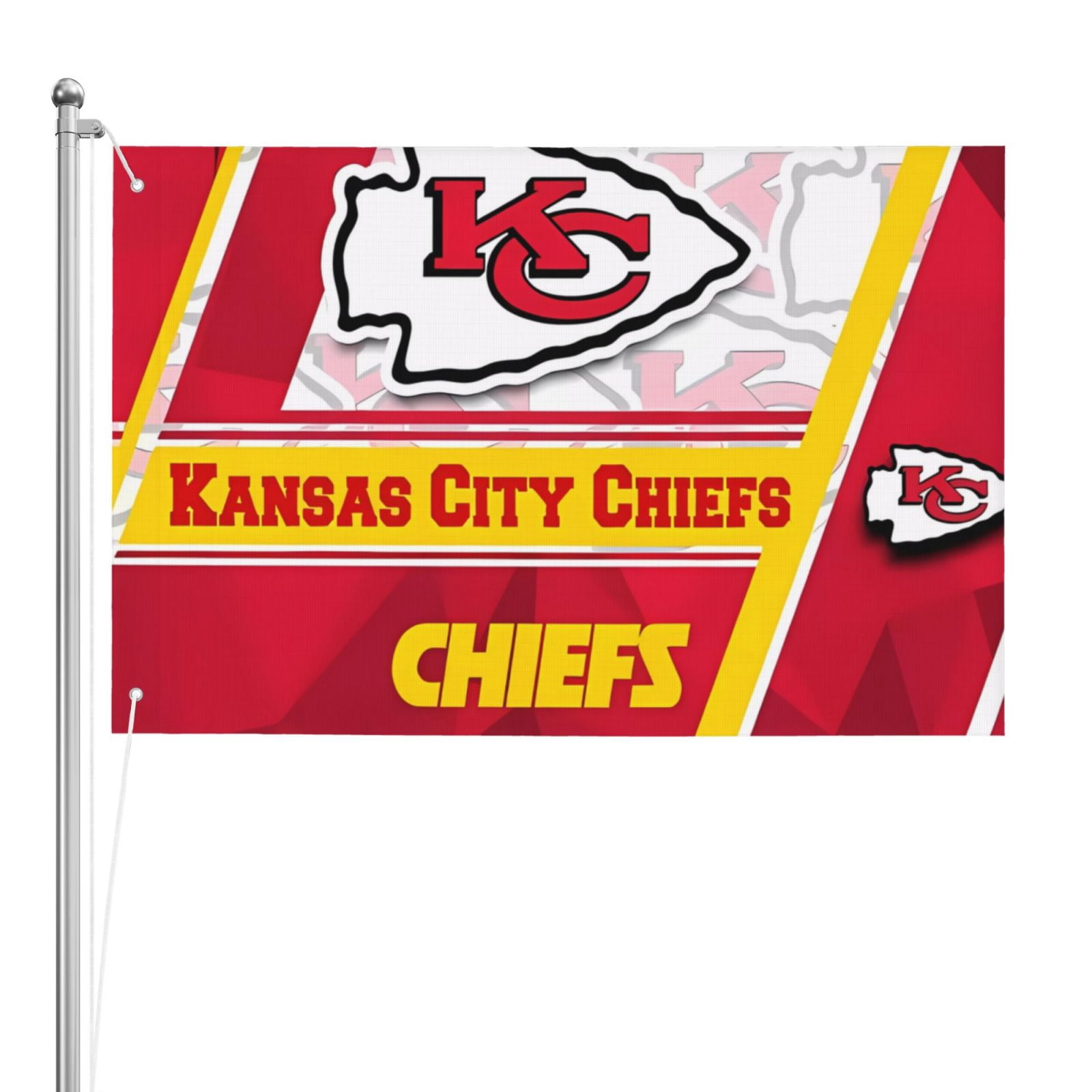 KC_Chiefss Three Layer personalized Double Sided Flag Football Fans ...