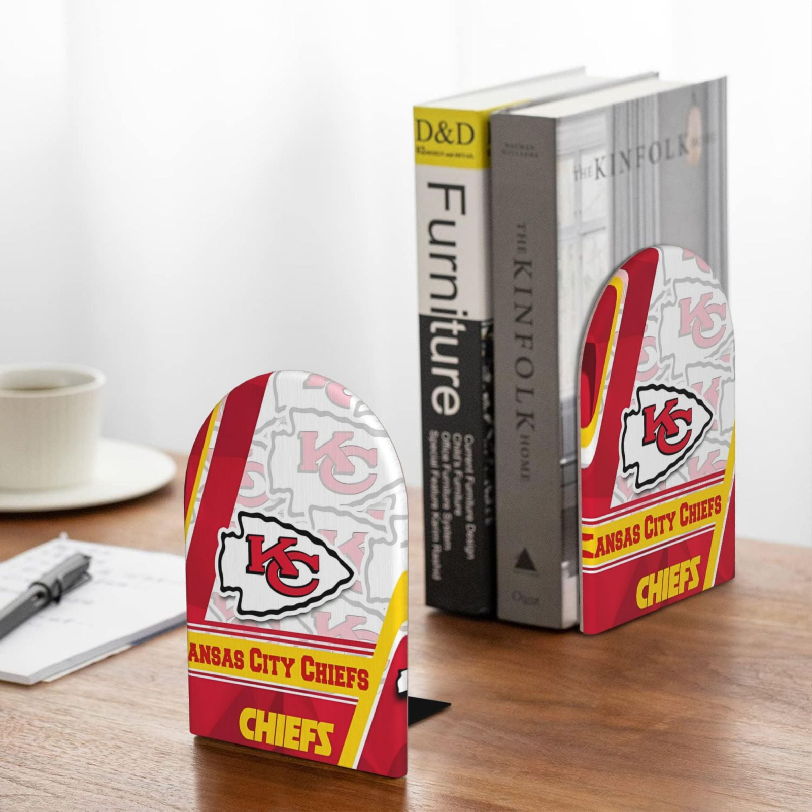 KC_Chiefss Wooden Bookends Stand Anti slip cute bookshelf decoration book block,1 Pair - Walmart.com