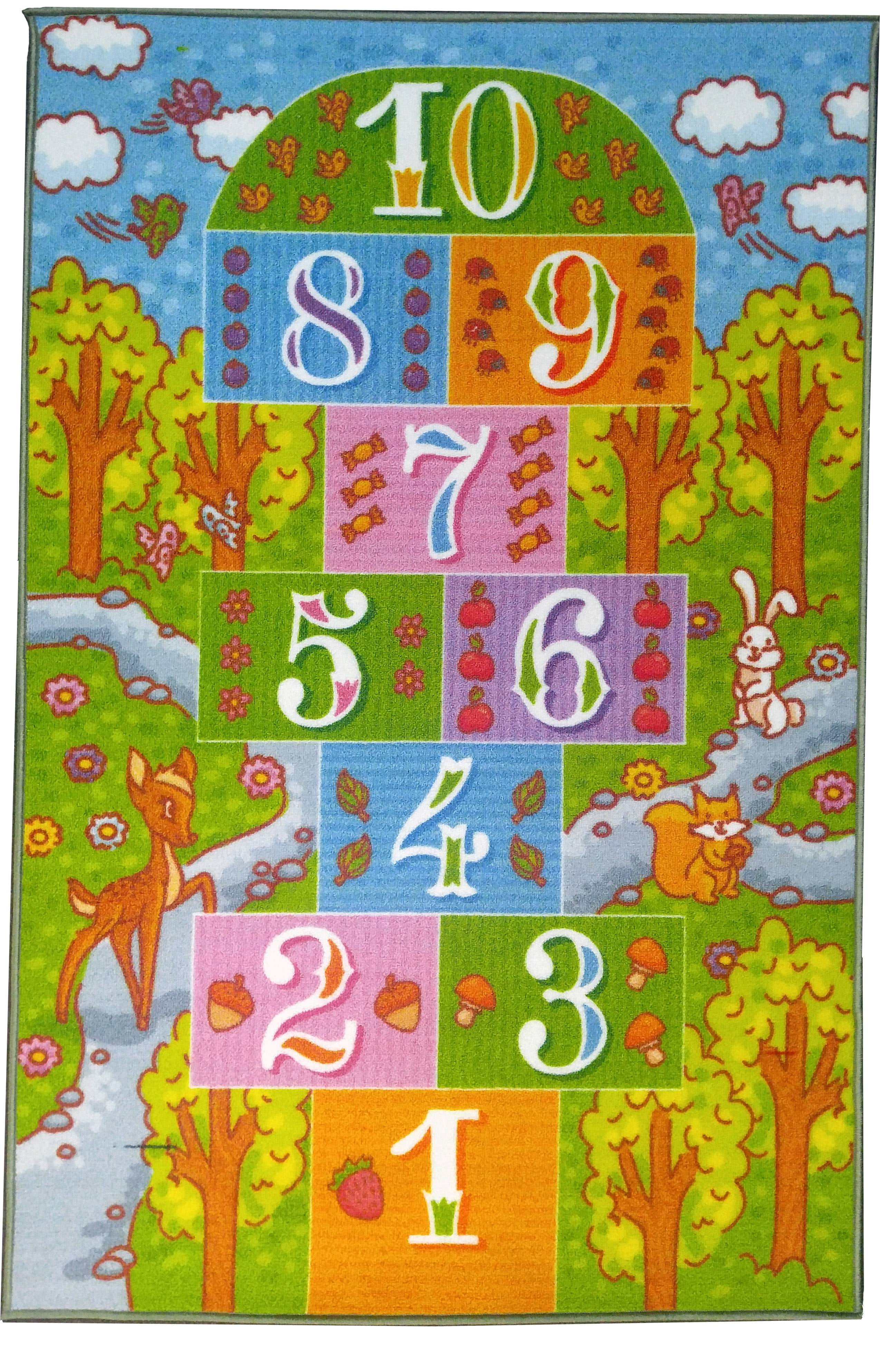 KC Cubs Playtime Collection Children's Hopscotch Educational Area Rug ... KC Cubs Playtime Collection Children's Hopscotch Educational Area Rug ...