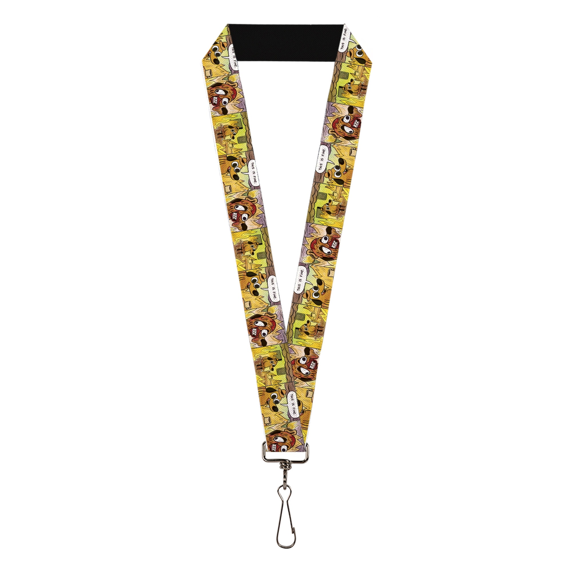 KC Green Lanyard, This Is Fine Question Hound Cafe Fire Comic Strip ...