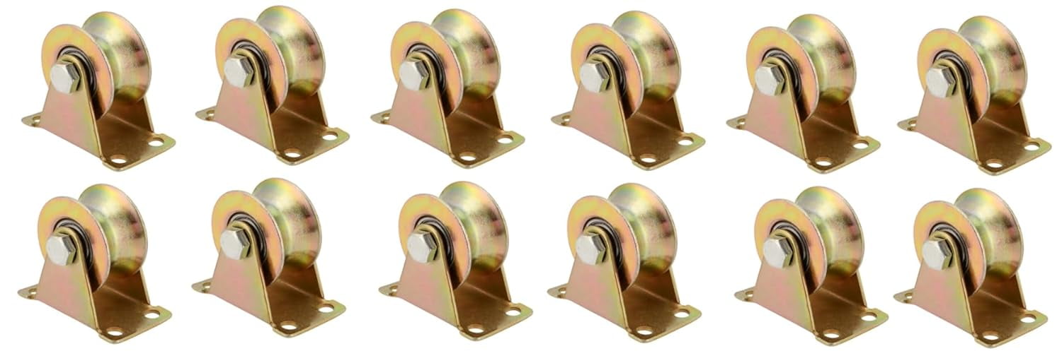 KC Hardware 2 Inch 660 LB 45# Steel U Groove Wheel Pulley, Sliding Gate ...