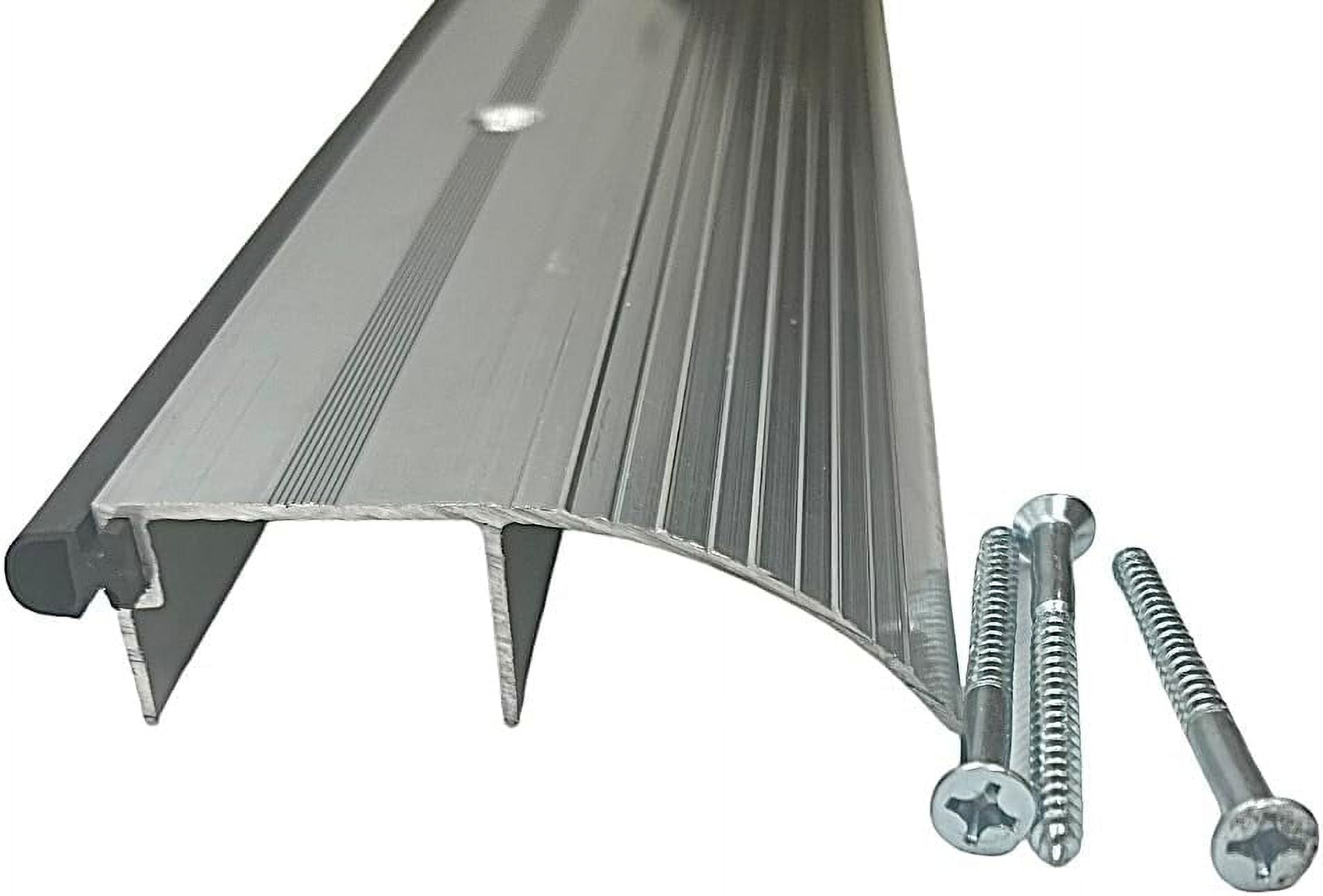 KC Hardware 3-5/16 in. x 1 in. Silver Aluminum and Vinyl High-Profile ...