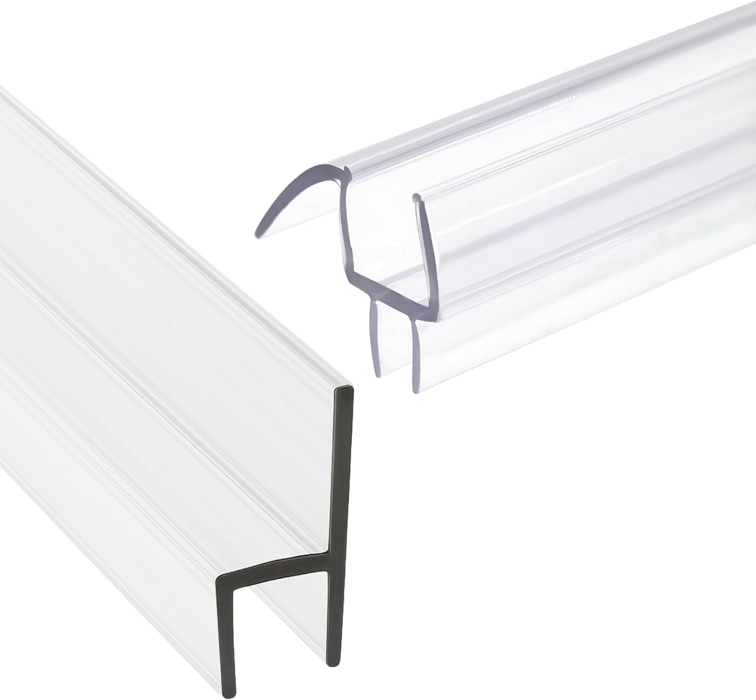 KC Hardware 95 Inch Frameless Shower H Side Seal Strip & 95 Inch Door ...