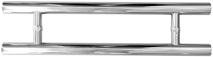 KC Hardware Stainless Steel H Shaped Push Pull Door Handles, Double ...