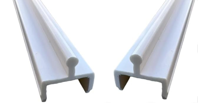 KC Hardware Vinyl Sliding Screen Door Track, Sliding Door Bottom Track ...