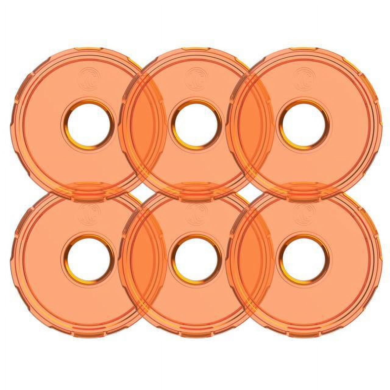 KC HiLiTES Cyclone V2 LED - Replacement Lens - Amber - 6-PK - Walmart.com