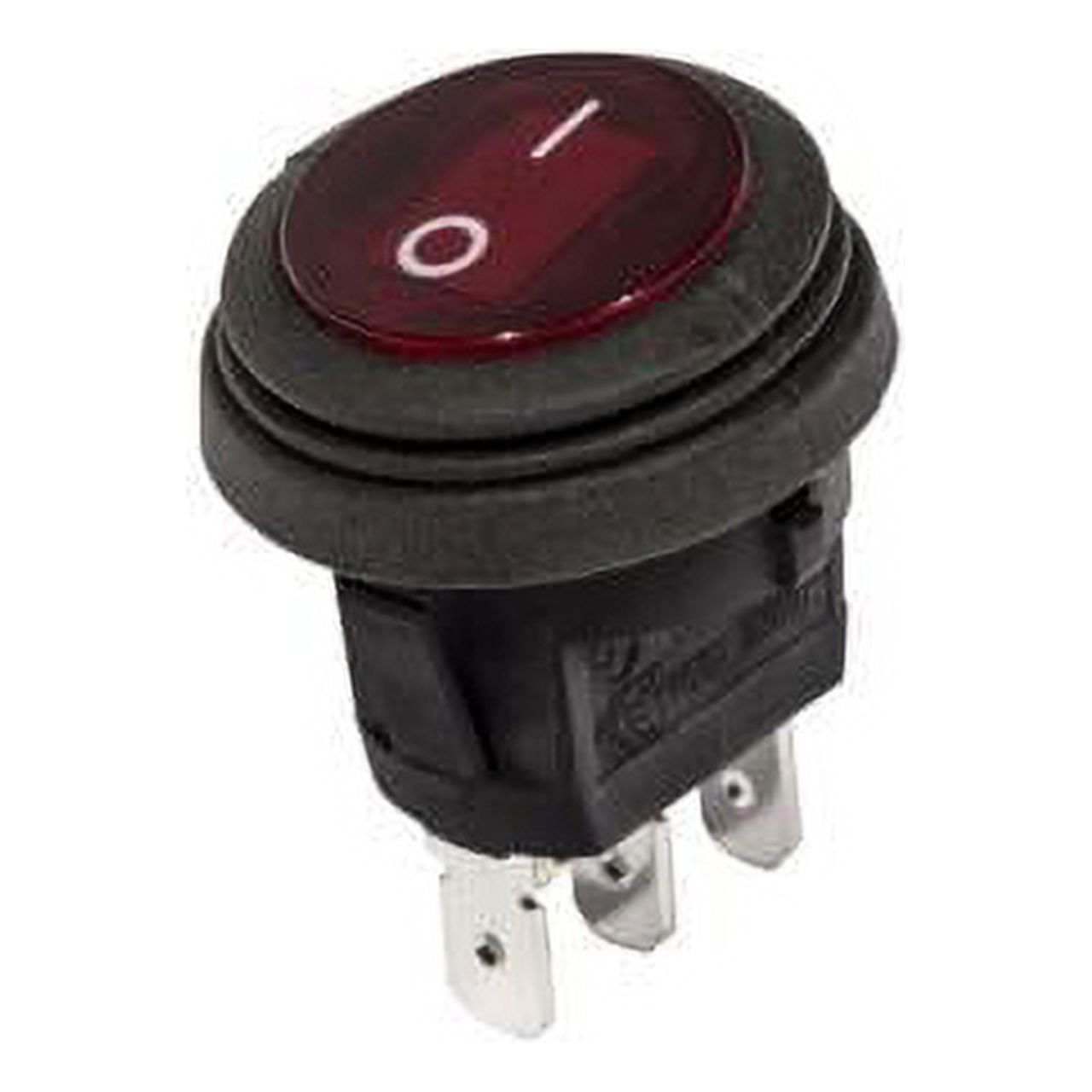 KC HiLiTES Illuminated LED 10A Round Rocker Light Switch - Red ...