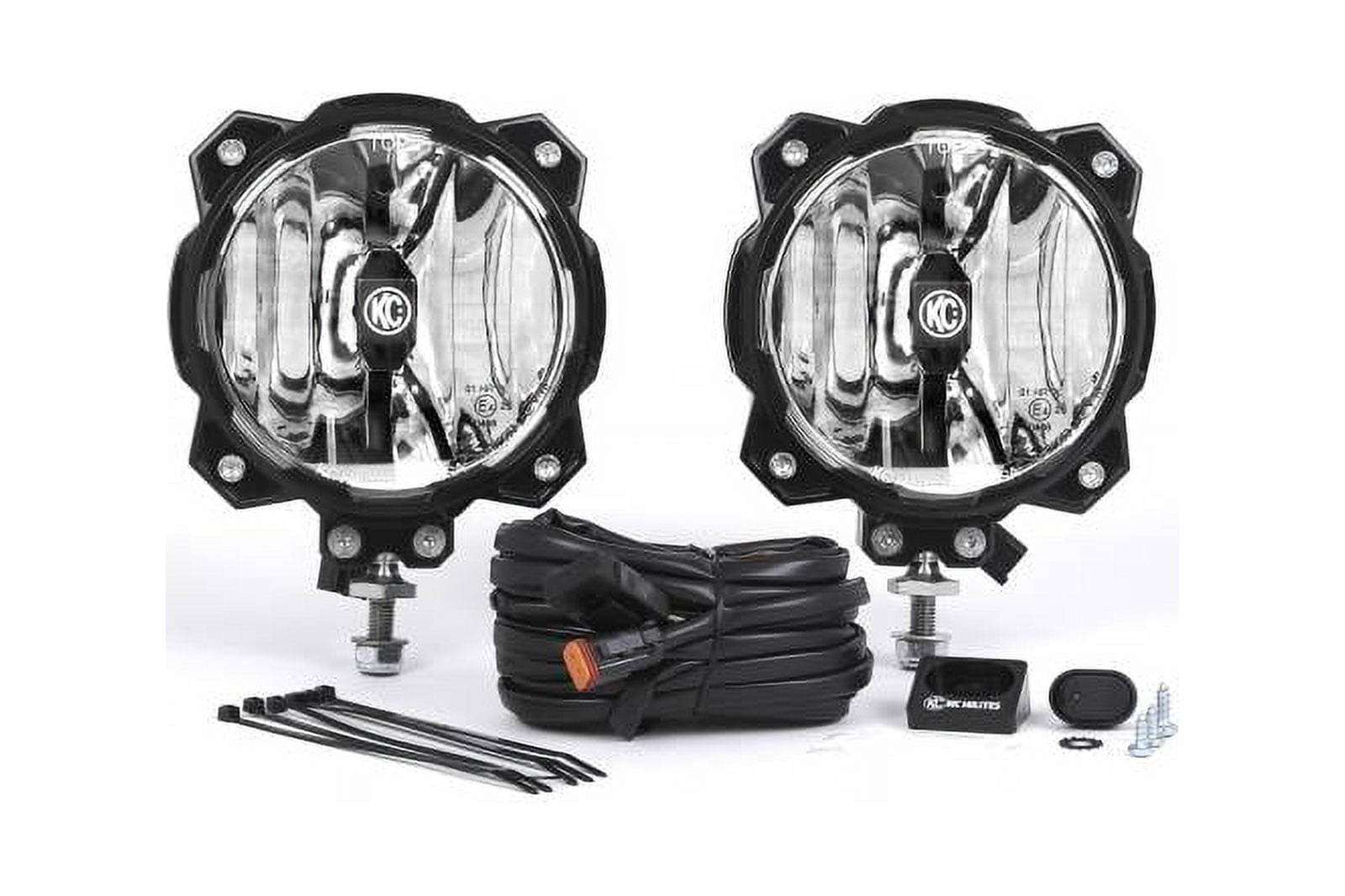 KC HiLites Gravity LED Pro6 Single Driving Beam SAE ECE System Pair ...