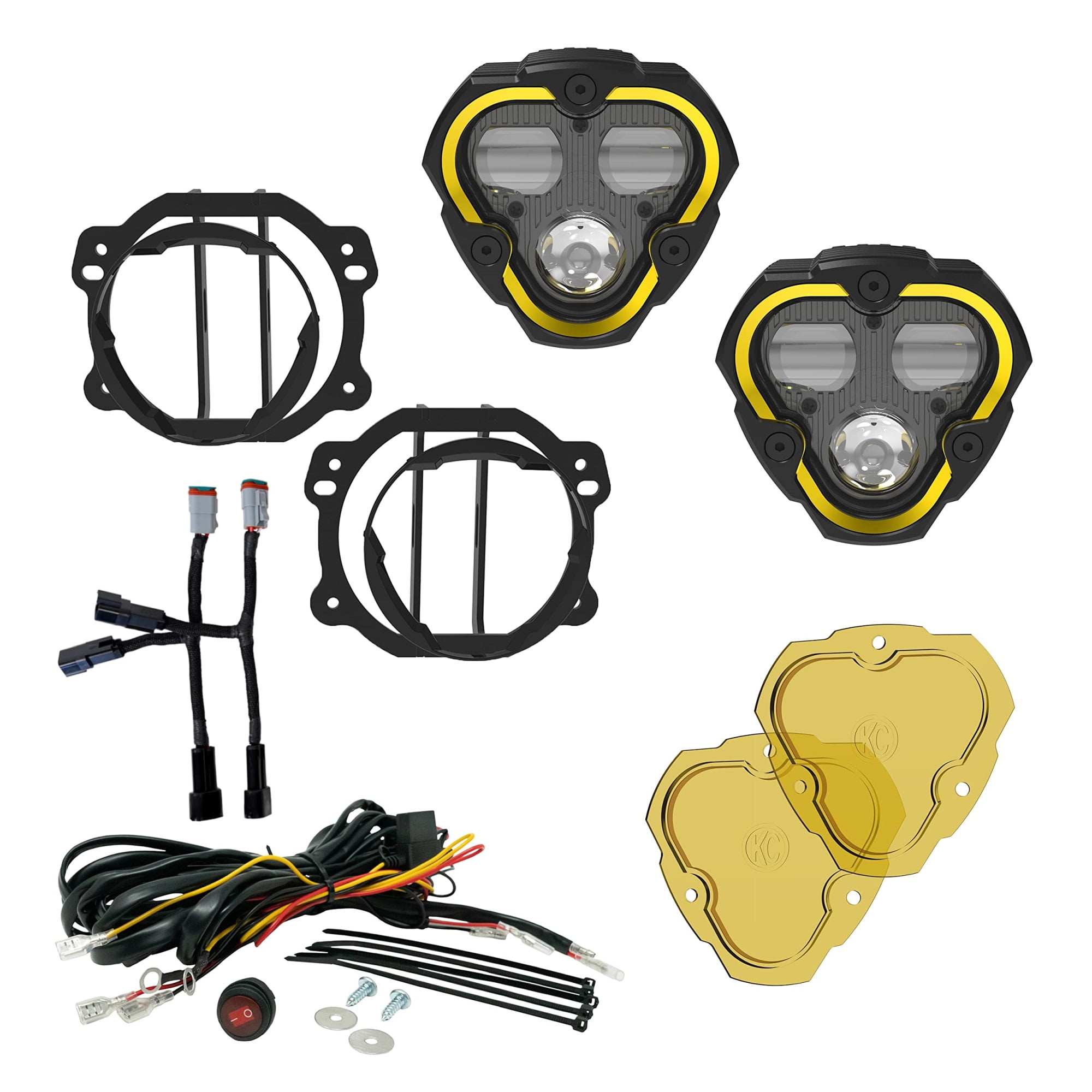 KC Hilites - 97146 - 07-C JEEP JK/JL/JT LED DM SAE FOG 2 LIGHT MASTER ...