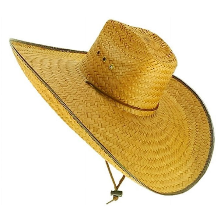 KC Large Brim Gardening Outdoors Hat, Natural Straw, Unisex, M/L, Made ...