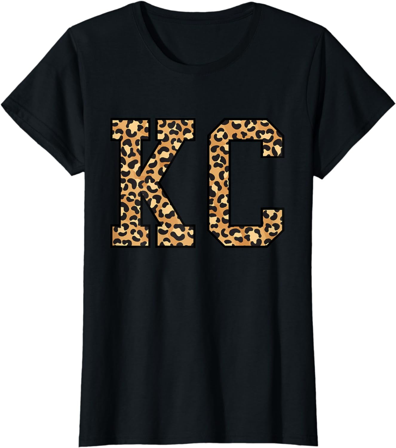KC Leopard Pattern Womens Kansas City T-Shirt - Walmart.com