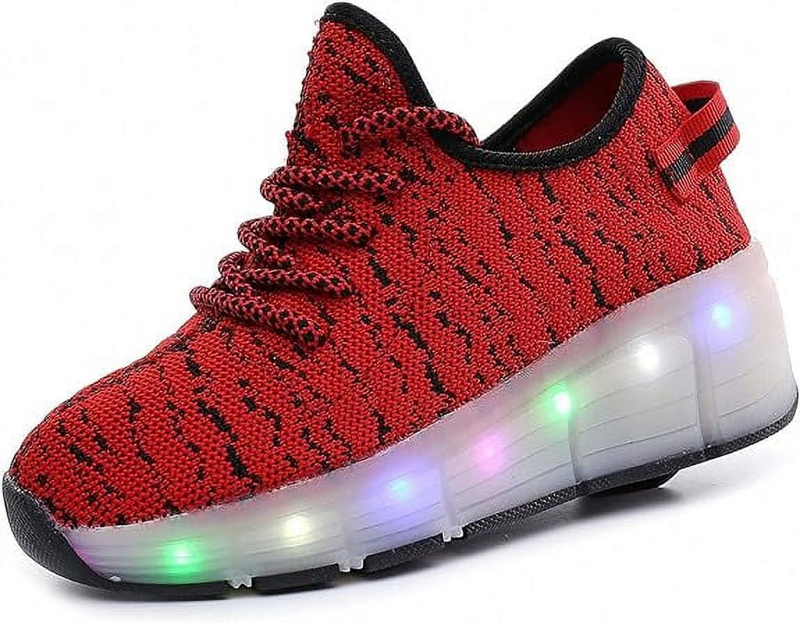 KC Republic Wheel Heels Kids Led Roller Shoes Single Wheels Retractable ...