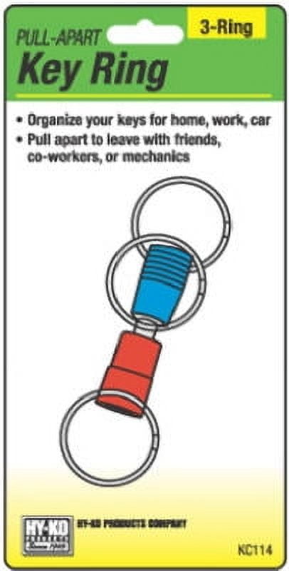 KC114 3-Way Pull Apart Key Ring, Metal - Walmart.com