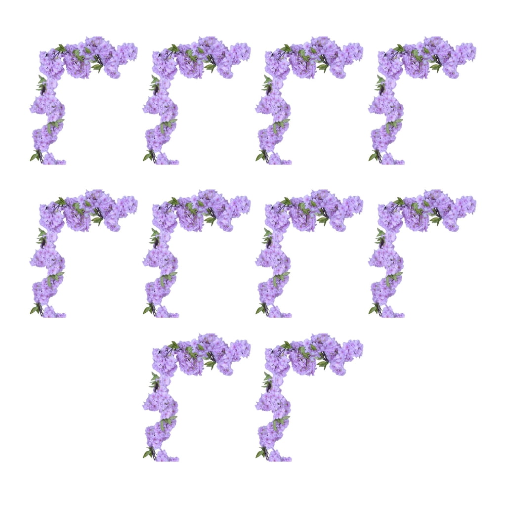 KCAHPAN 10 Pieces Set Artificial Sakuras Flower Vine for Wedding ...