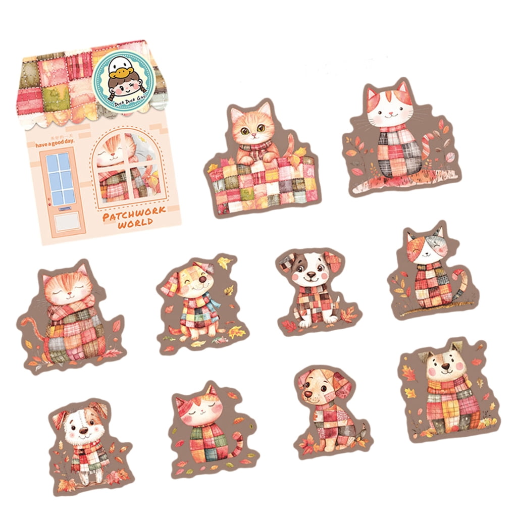 KCAHPAN 10Pcs Aesthetic Sticker Scrapbooking Decorative Sticker for ...