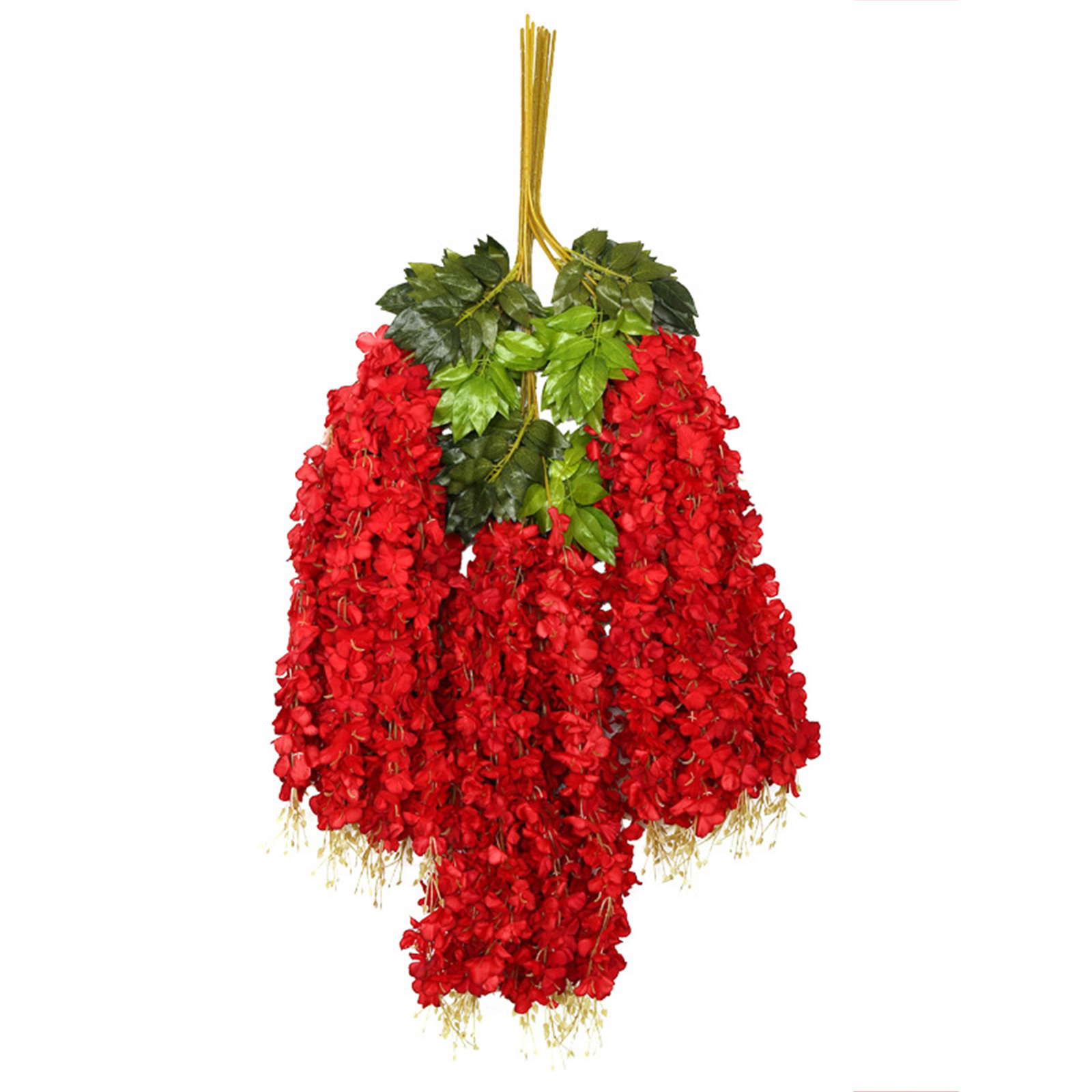 KCAHPAN 12 Pack (43.3in) Artificial Wisteria Vine Hanging Flowers Fake ...