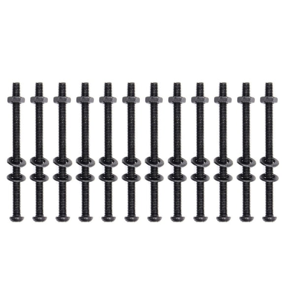 KCAHPAN 12PCS Carbon Steel Cage Screw Set Computer Case Cooling Fan ...