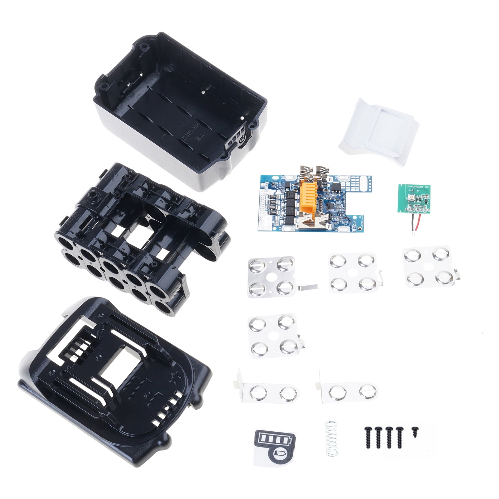 KCAHPAN 18650 Battery Plastic Case for BL1830 18V Battery with PCB ...