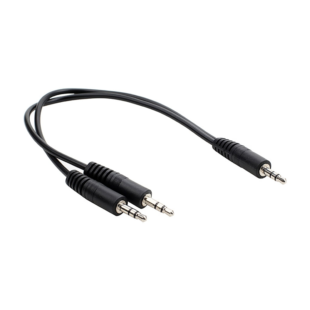 KCAHPAN 3.5mm Male Plug Stereo to 2x3.5mm Male Plug Connectors Speaker ...