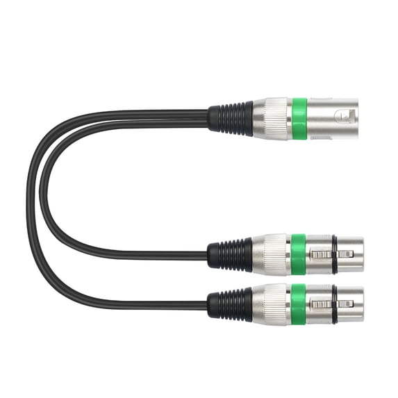 KCAHPAN 3Pin Male to Double Female Cable Balanced Microphone Audios ...