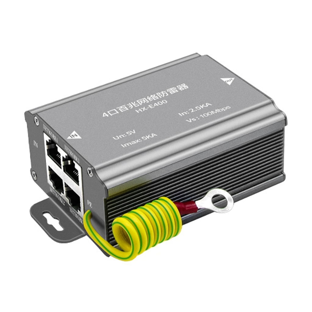 KCAHPAN 4Port Ethernet Surge Protectors POE Surge Arrestor For Data ...