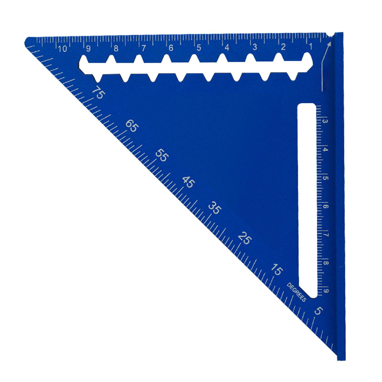 KCAHPAN 4inch Aluminium Triangle Ruler Measuring Tool Protractors 45/90 ...