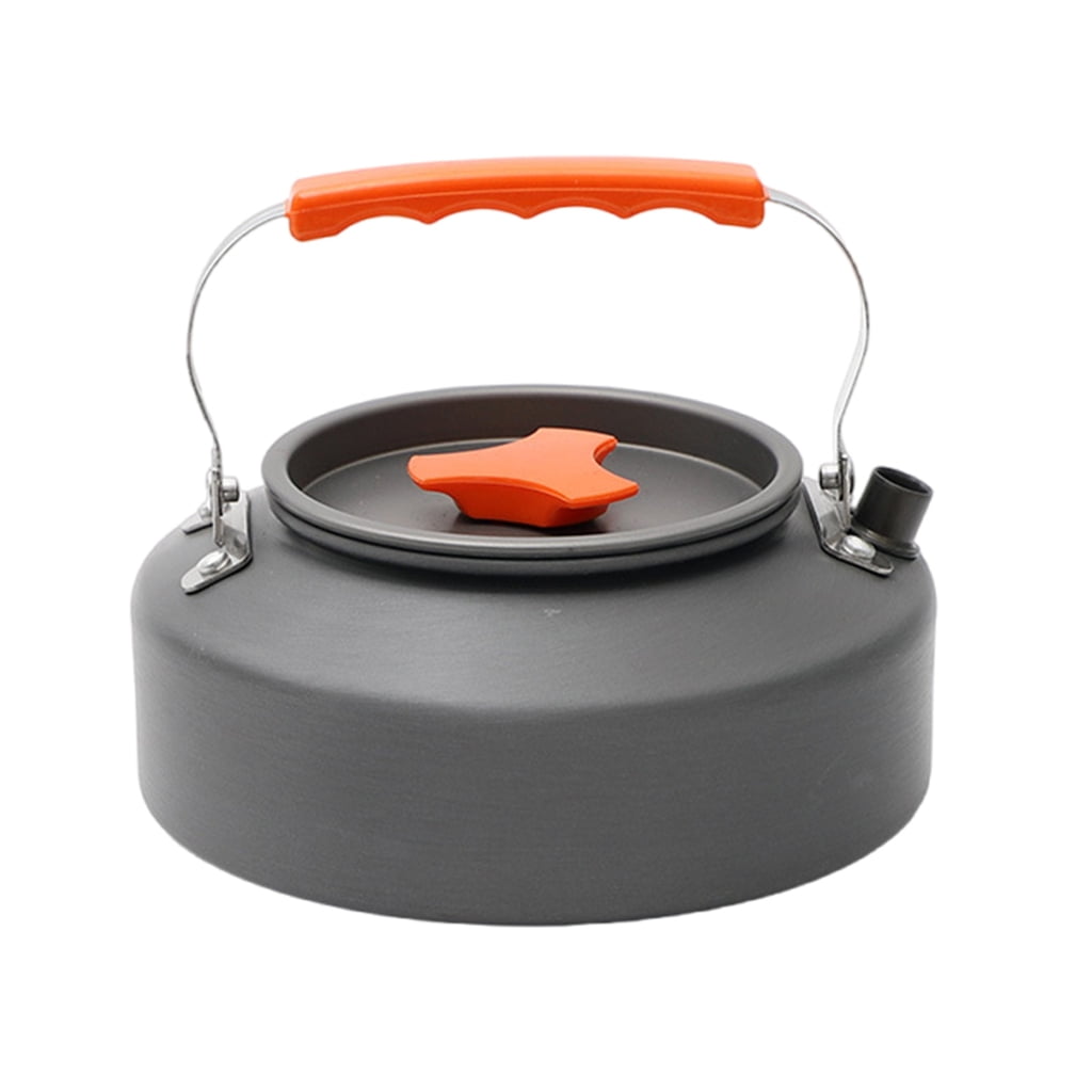 KCAHPAN Aluminum Outdoor Kettle Pots Camping Kettle Stovetop Whistling ...