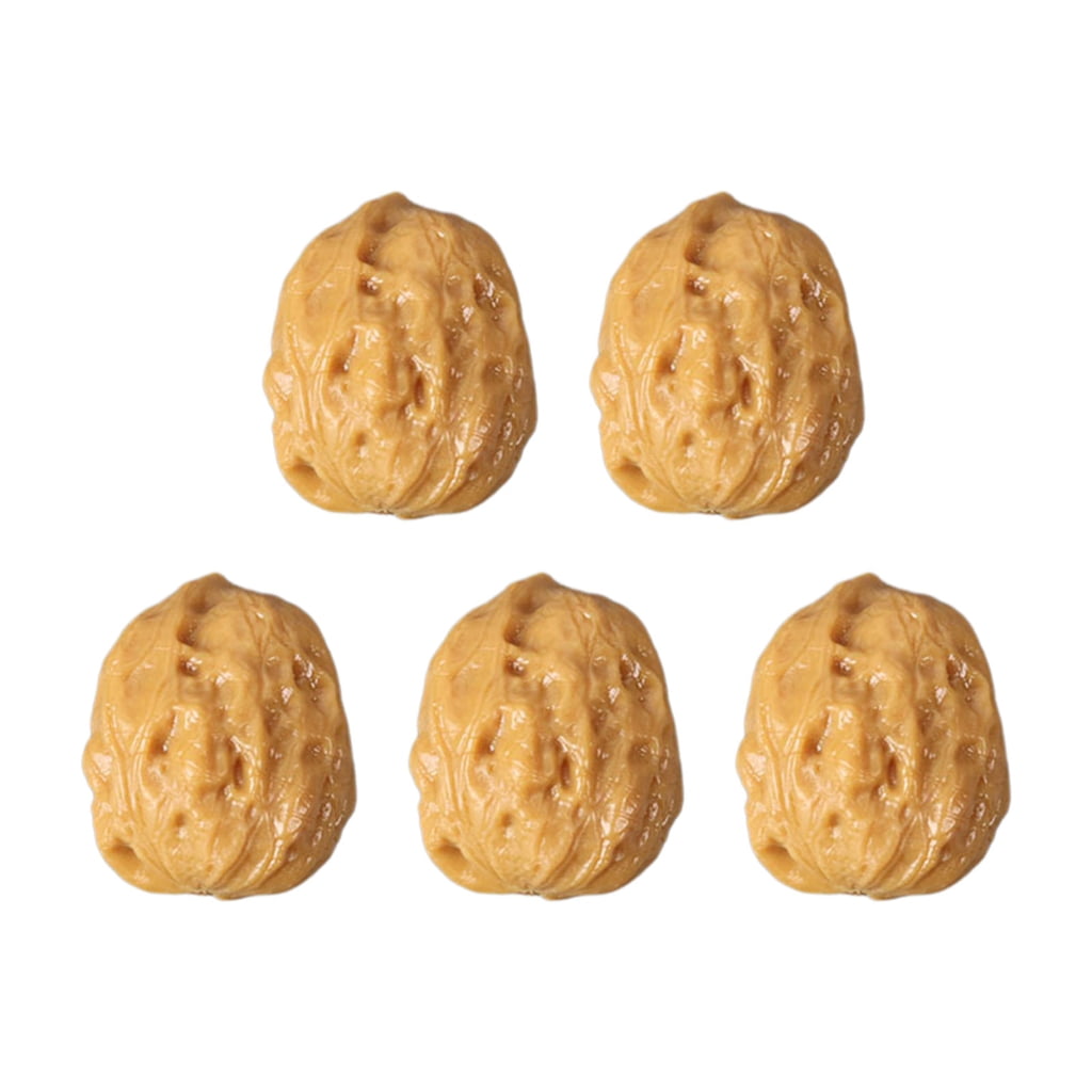 KCAHPAN Artificial Nut Food for Kitchens Home Fake Plastic Walnut ...