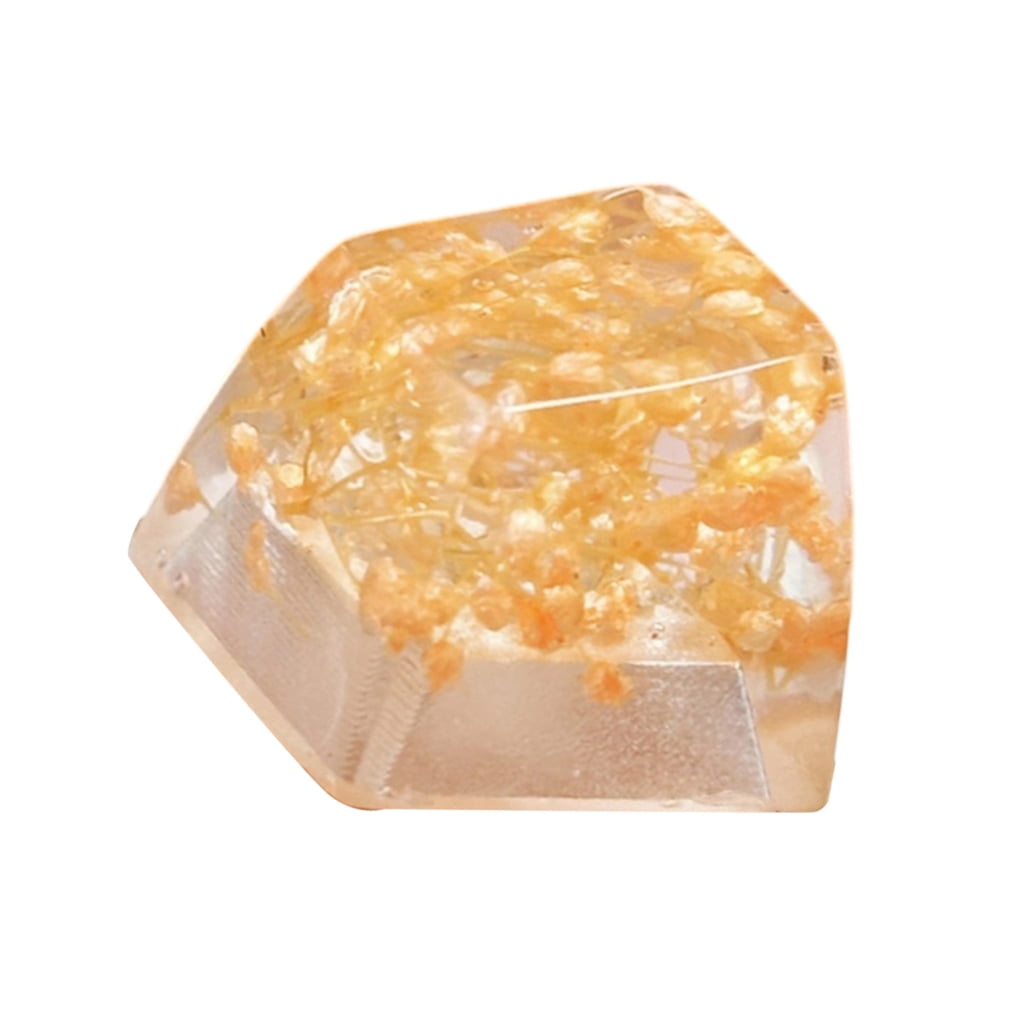 KCAHPAN Artisanal Translucent Epoxy Keycap Featuring Preserved Flowers ...