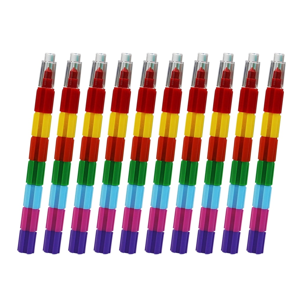 KCAHPAN Building Blocks Crayon Pocket Crayon Pencils - Walmart.com