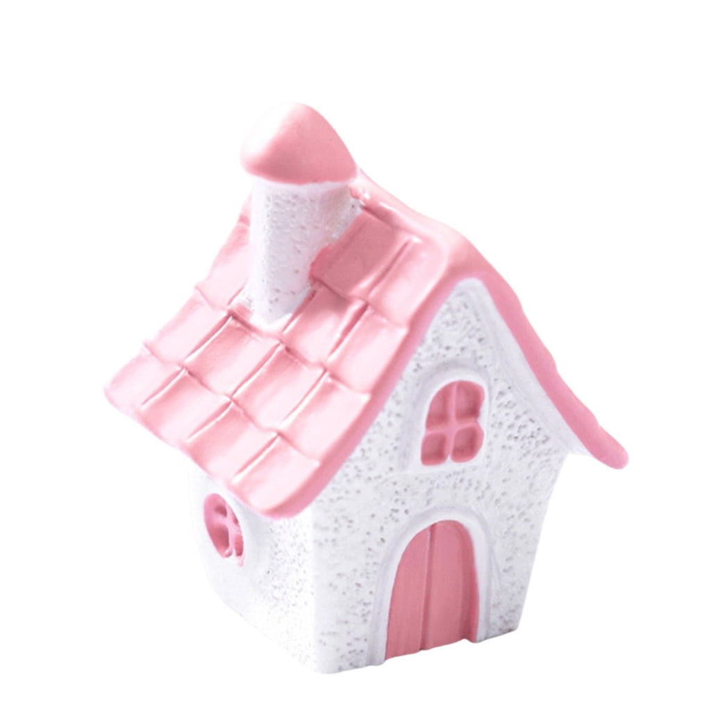 KCAHPAN Cartoon House Figurines Realistic Resin Landscape Ornaments ...