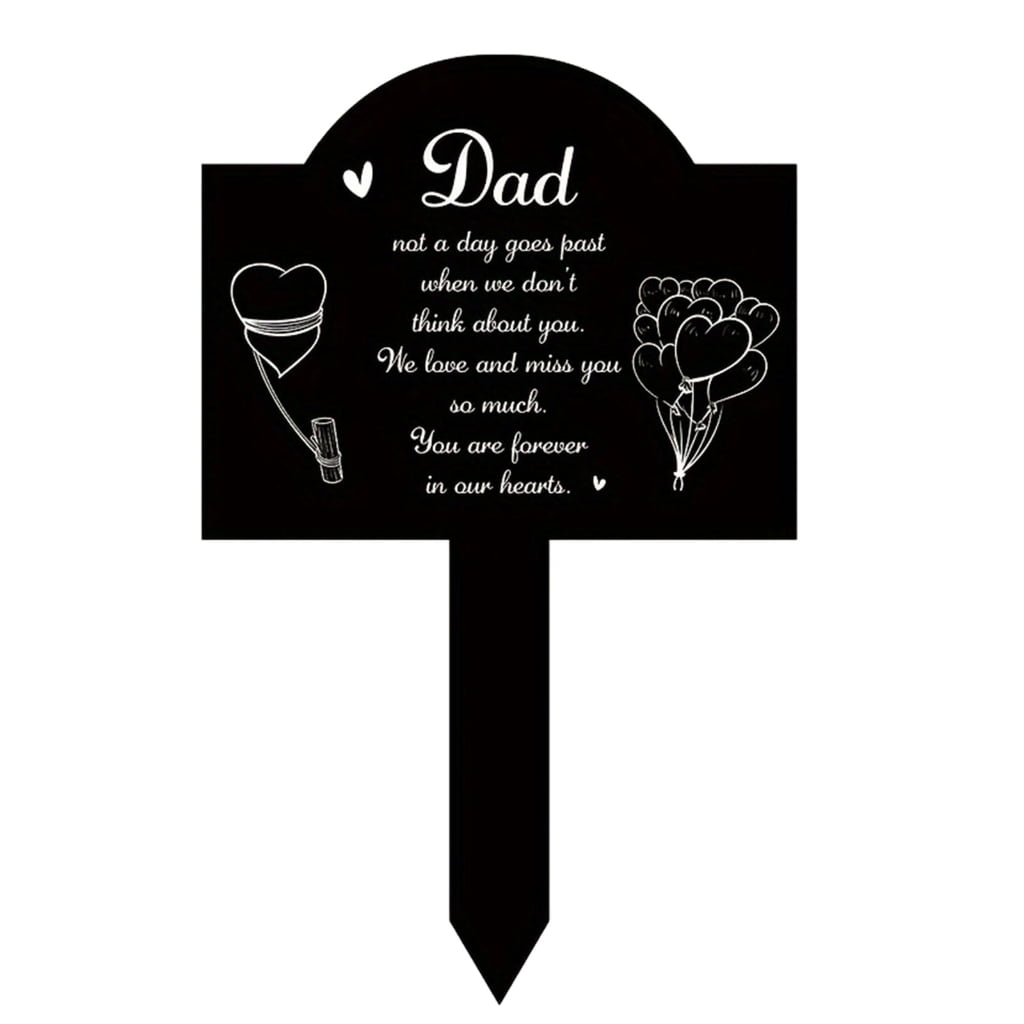 KCAHPAN Cemetery Memorial Cemetery Mom Dad Grave Marker Acrylic Stake ...