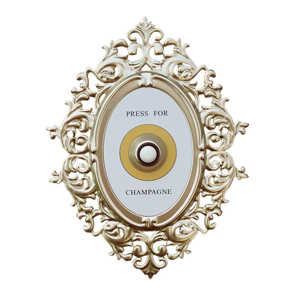 KCAHPAN Champagne Themed Decoration Decorative Doorbell Push Button ...