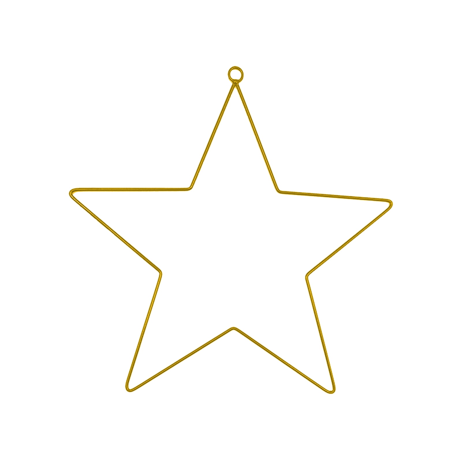 KCAHPAN DIY Wrought Iron Metal Stars Ring Stars Wire Wreath Frame Hoop ...