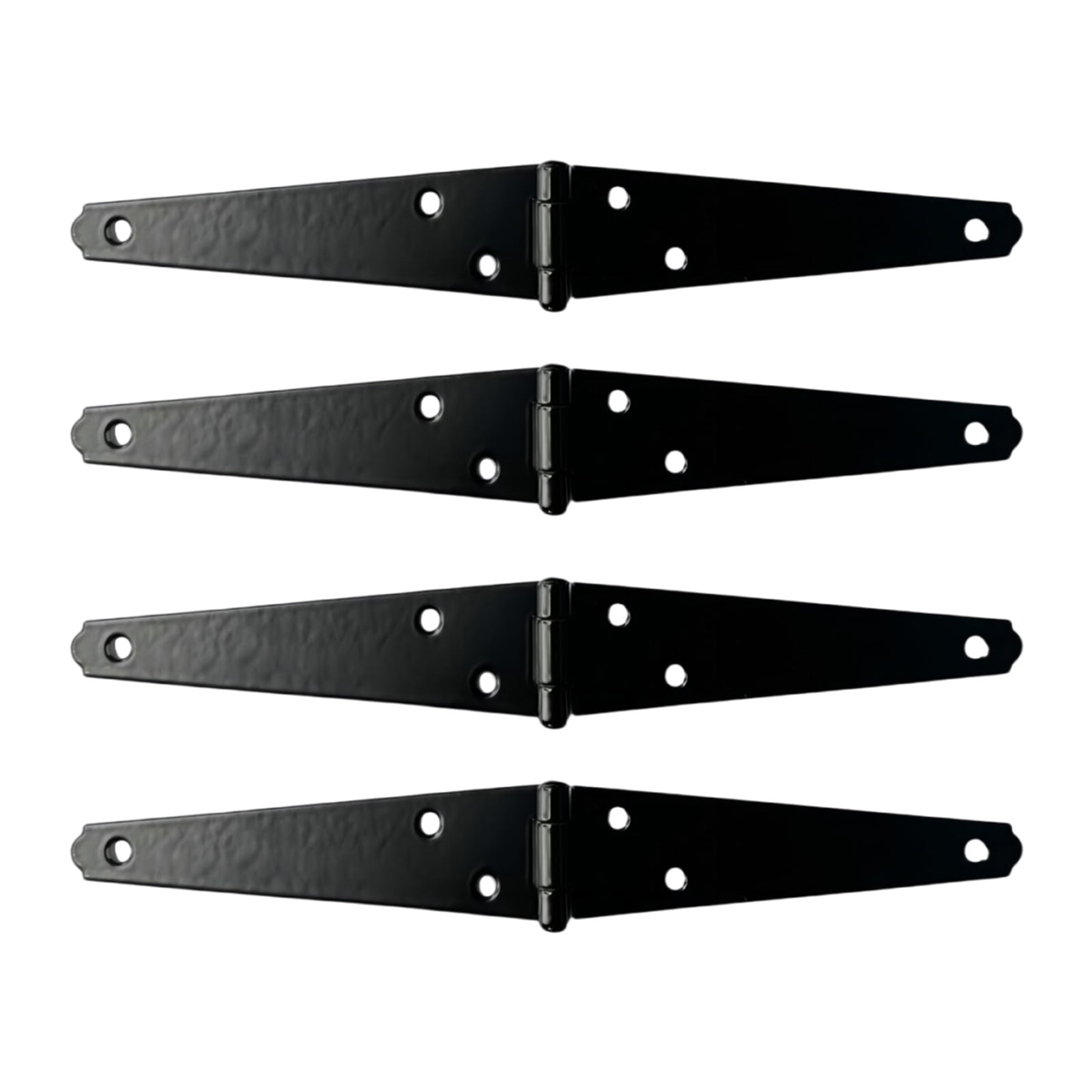 KCAHPAN Decorative Strap Hinge Black Shed Door Gate Hinges Heavy Duty Door Hinges with Screws ...