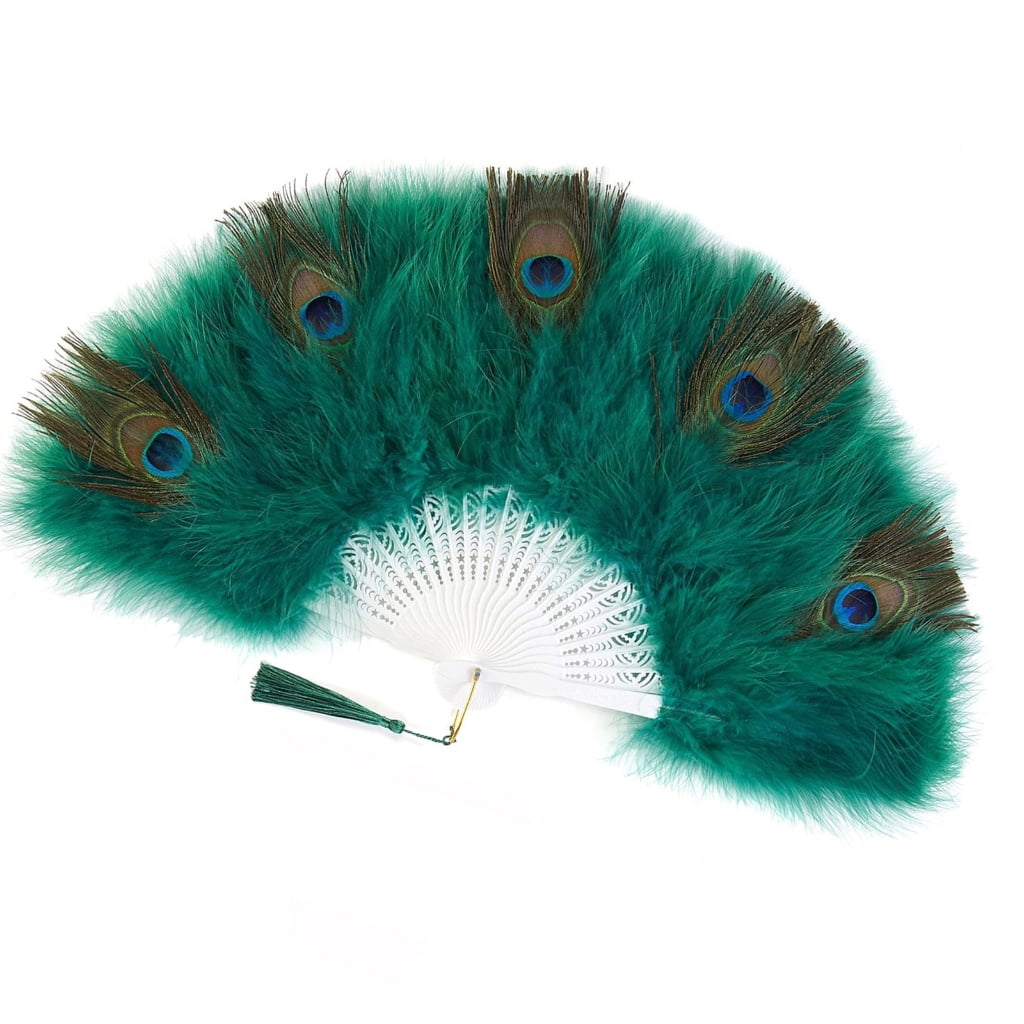 KCAHPAN Elegant Feathered Handheld Fans for Wedding Celebrations ...