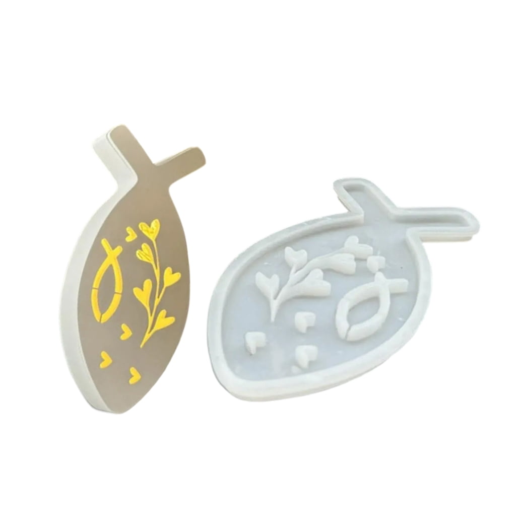 KCAHPAN Fish Shape Silicone Molds for Candle Stand Tealight Holder ...