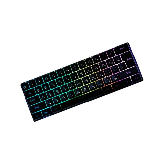 KCAHPAN Gaming Keyboard Full Size LED Backlit Keycap Quiet Computer ...