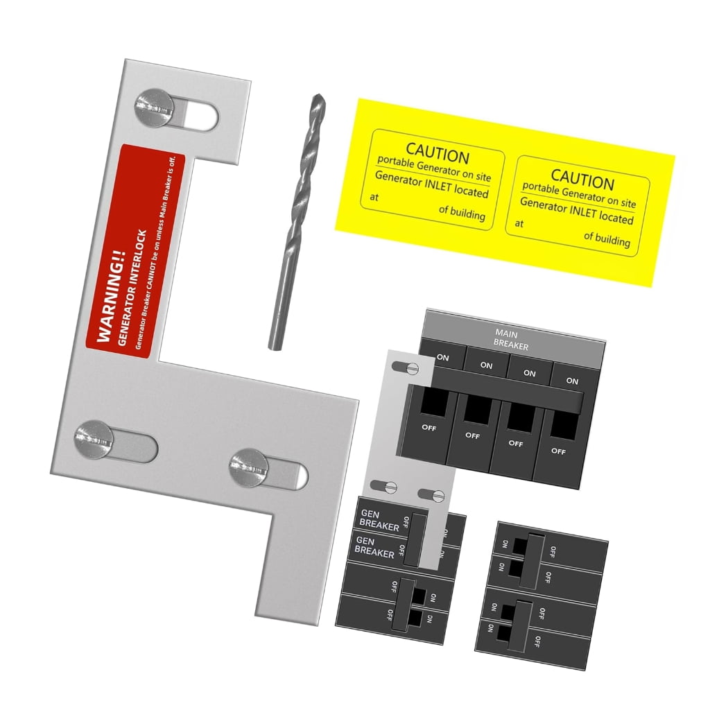 KCAHPAN Generator Interlock Kits 1 1/4inch Spacing Between Main and ...