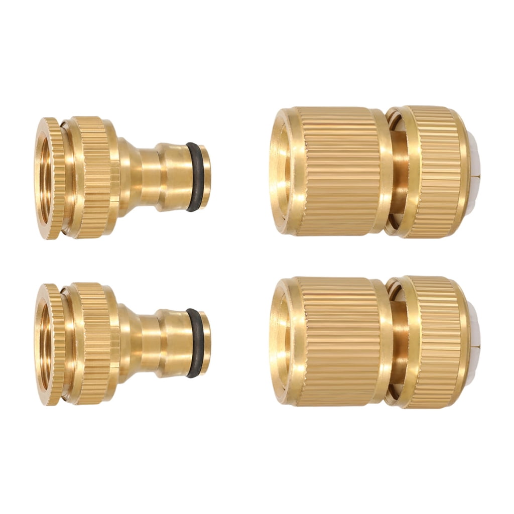 KCAHPAN Heavy Duty Brass Quick Connection Adapters Fittings For Outdoor ...