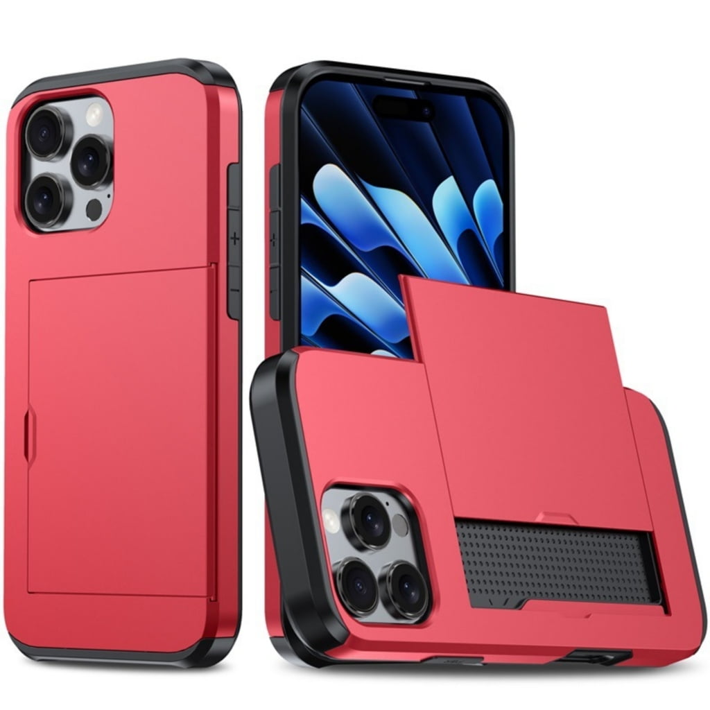 KCAHPAN Heavy Duty Wallet Case Double Layer Housing for Phone with ...