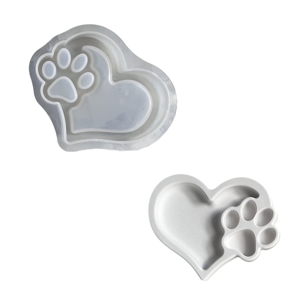 KCAHPAN High Quality Silicone Plate Mold With Heart Accent For Crafting ...